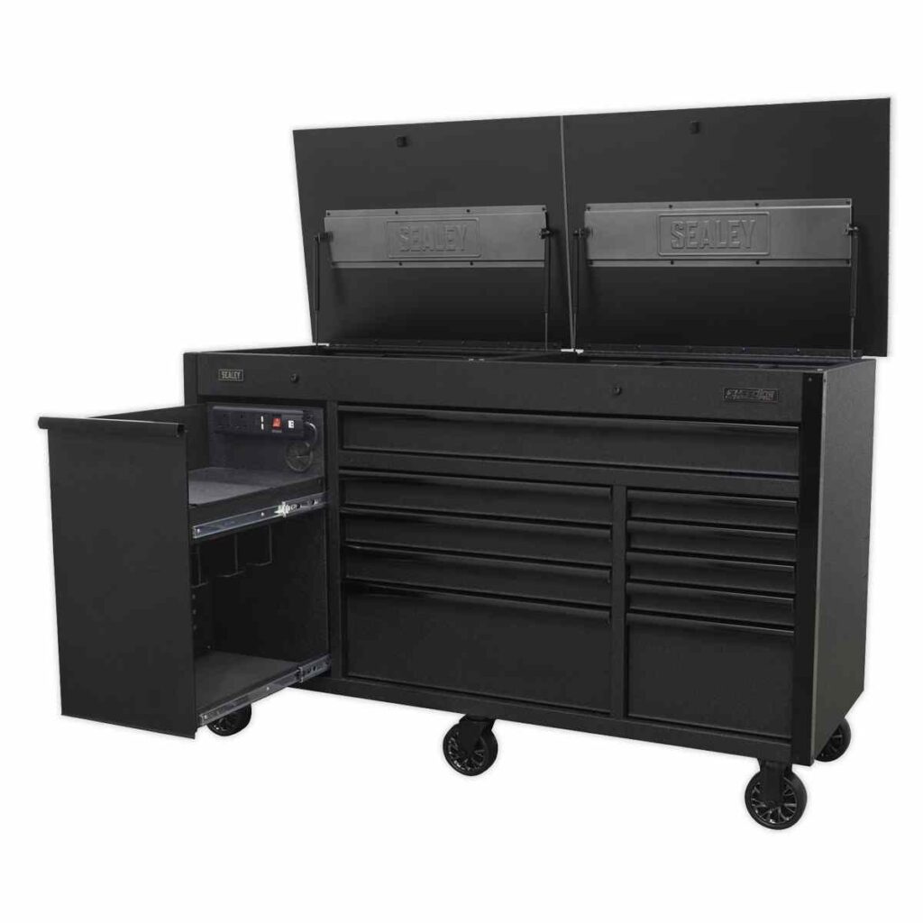Mobile Tool Cabinet 1600mm with Power Tool Charging Drawer – Wolds ...