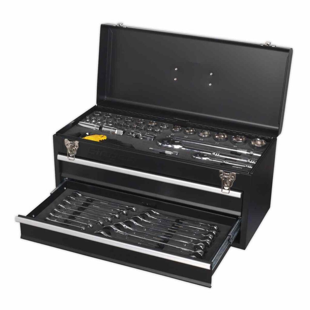 Portable Tool Chest 2 Drawer with 90pc Tool Kit – Wolds Engineering ...